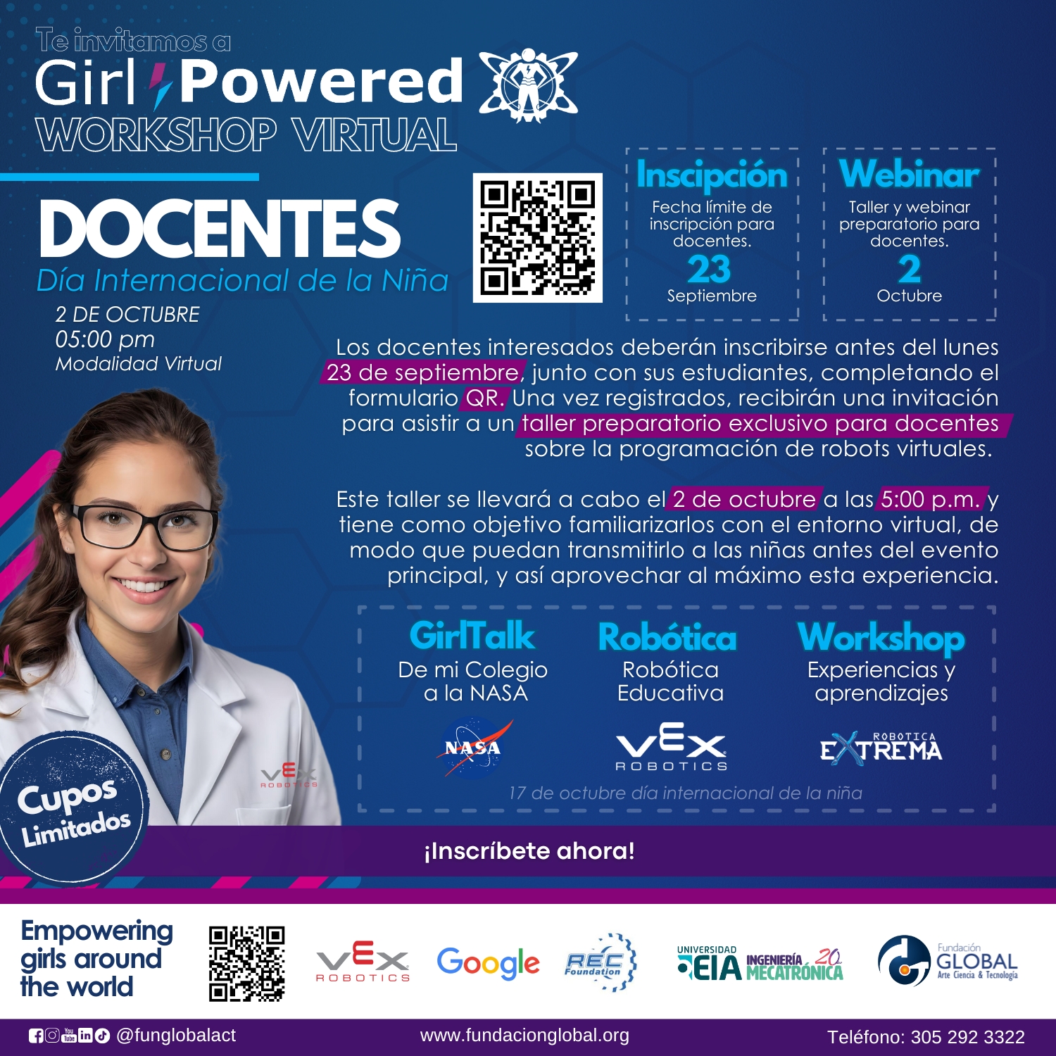 Día Internacional de la Niña Girl Powered - Fundacion Global